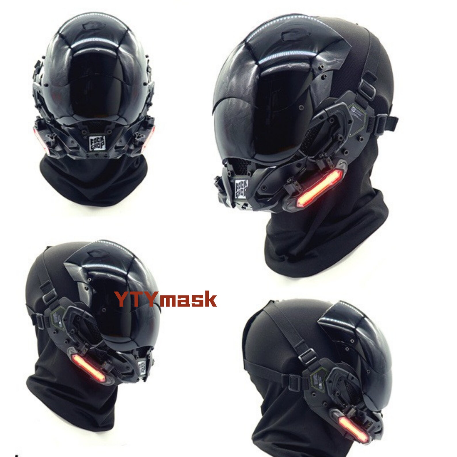 Cyberpunk Mask Cyber punk Headgear Full Face Mask Free | Etsy