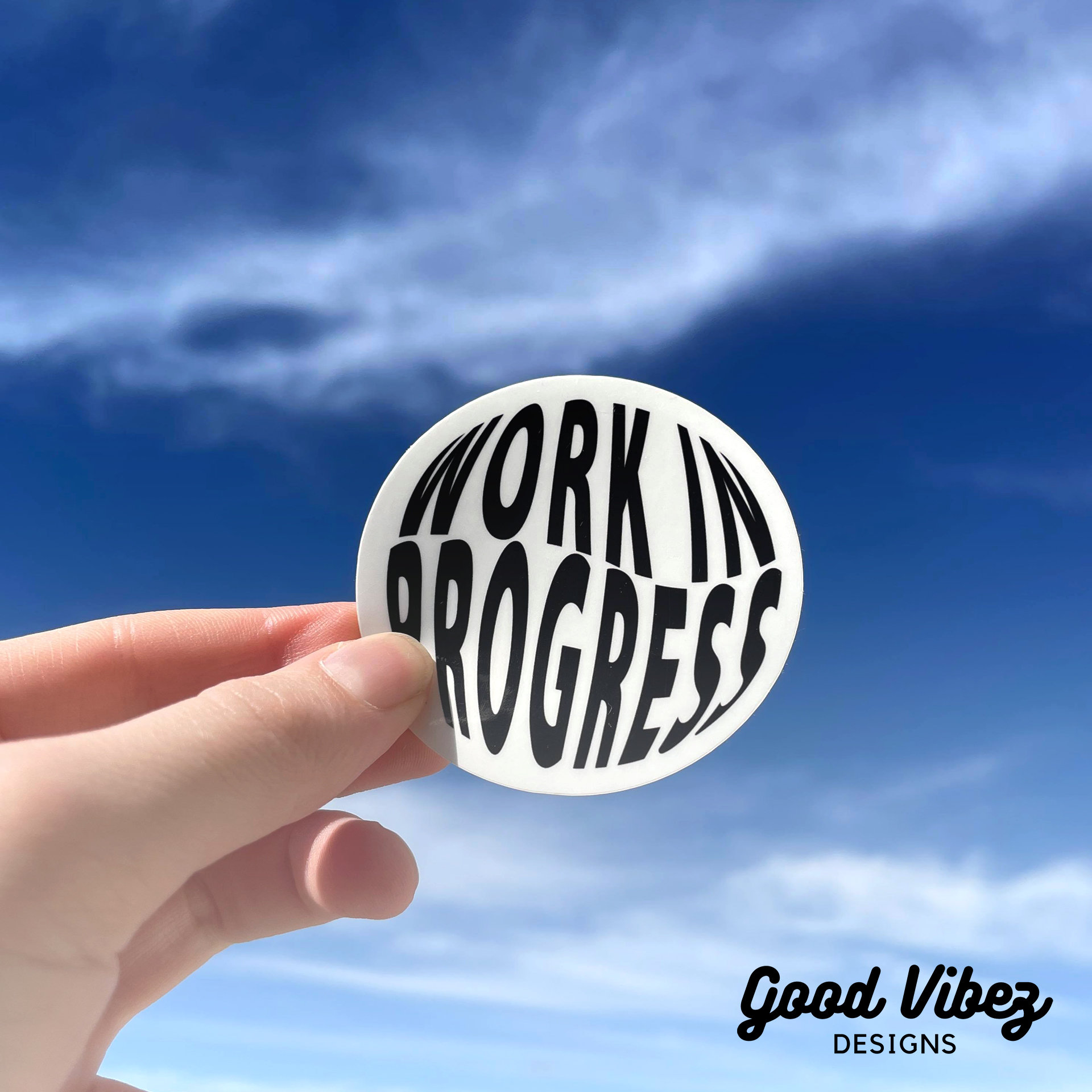 Work in Progress Sticker Vinyl Sticker Mental Health Sticker Vinyl ...