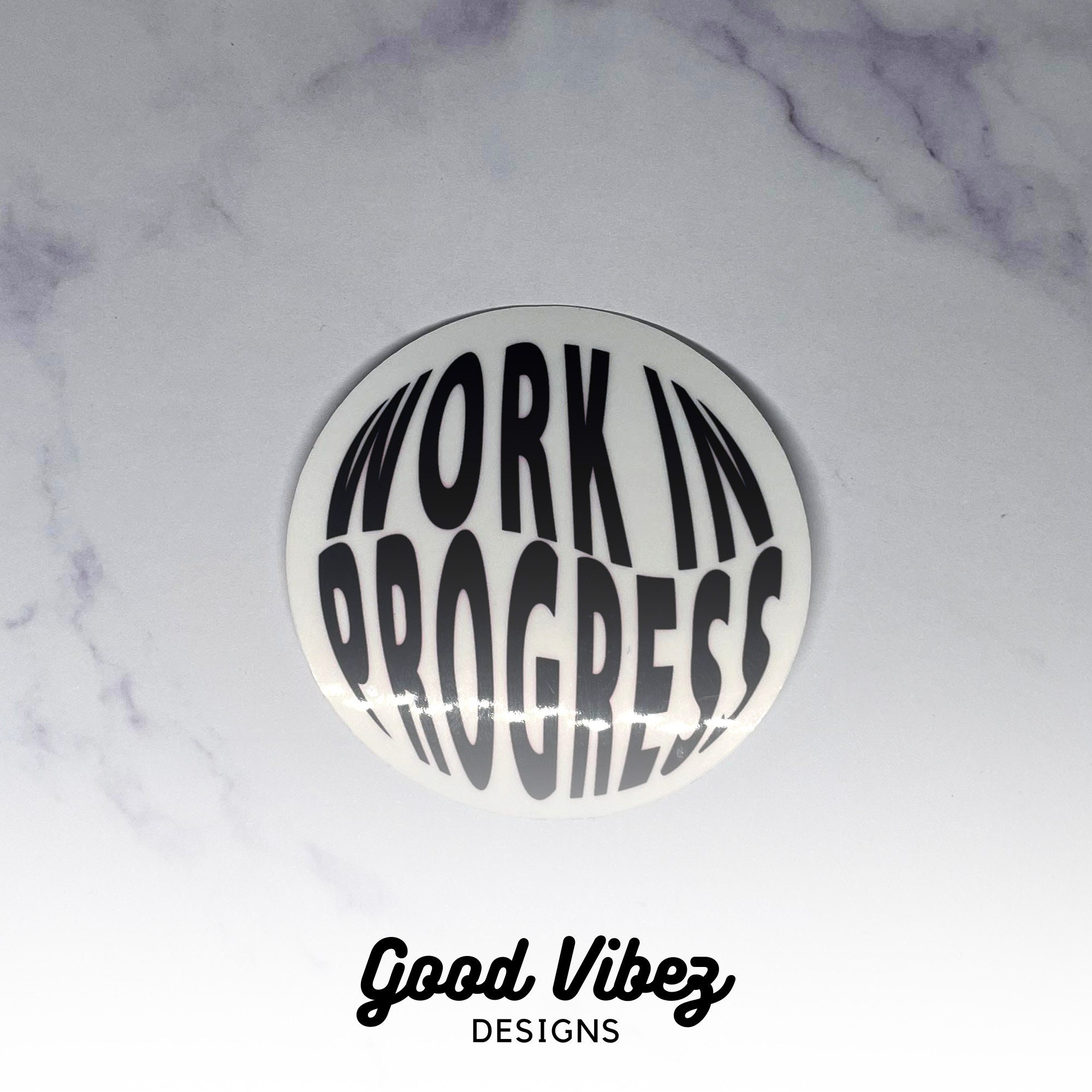 Work in Progress Sticker Vinyl Sticker Mental Health Sticker Vinyl ...