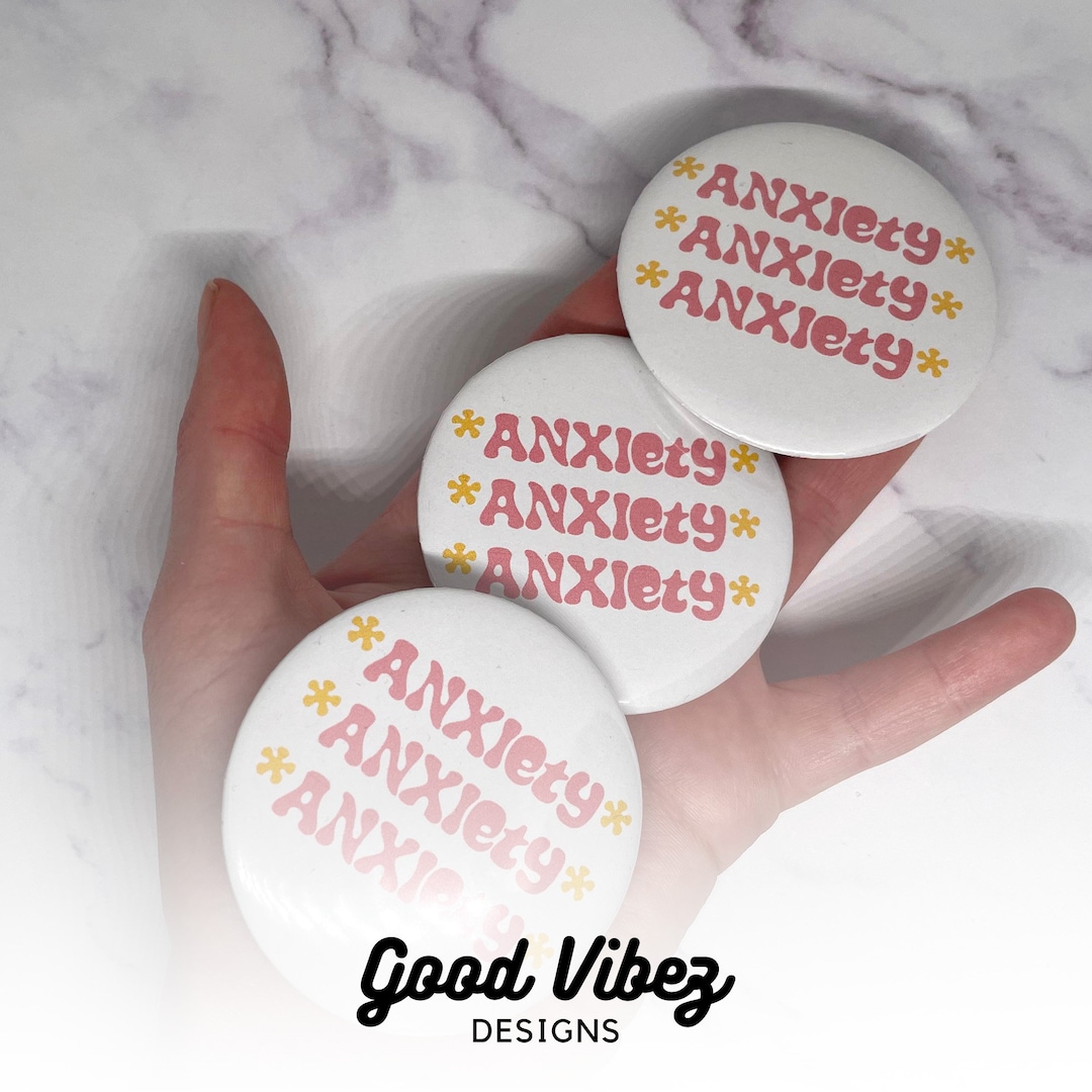 Anxiety | Pin Badge | Mental Health Pin Badge | Autism Pin Badge - Etsy ...