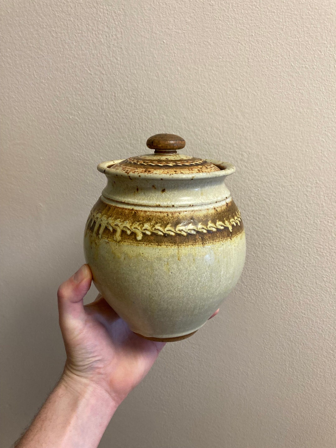 Studio Pottery Stoneware Canister or Jar by Judy Blake New Brunswick - Etsy
