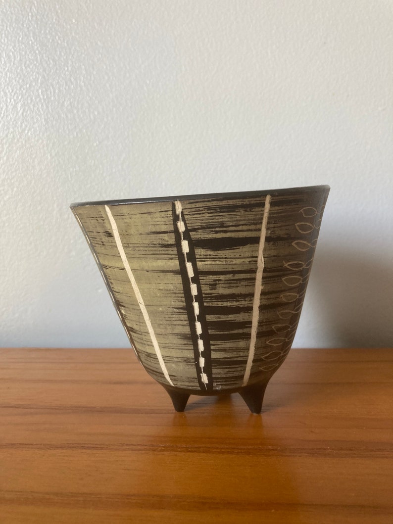 Vintage British Ambleside Studio Pottery Atomic Space Age Style Plant ...