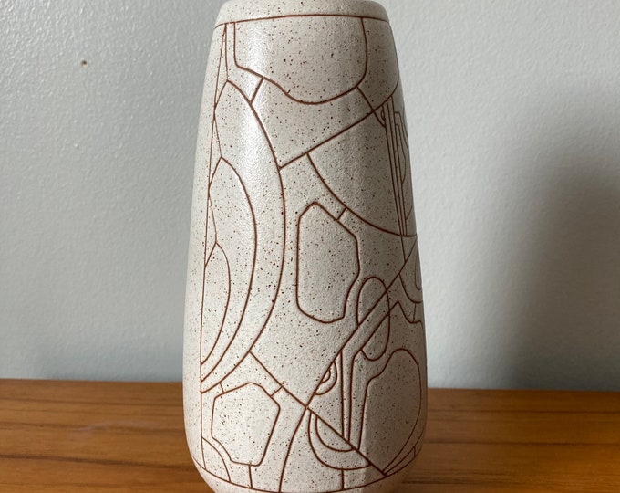 Lapid Pottery Sgraffito Vase Israël Mid Century Modern MCM - Etsy
