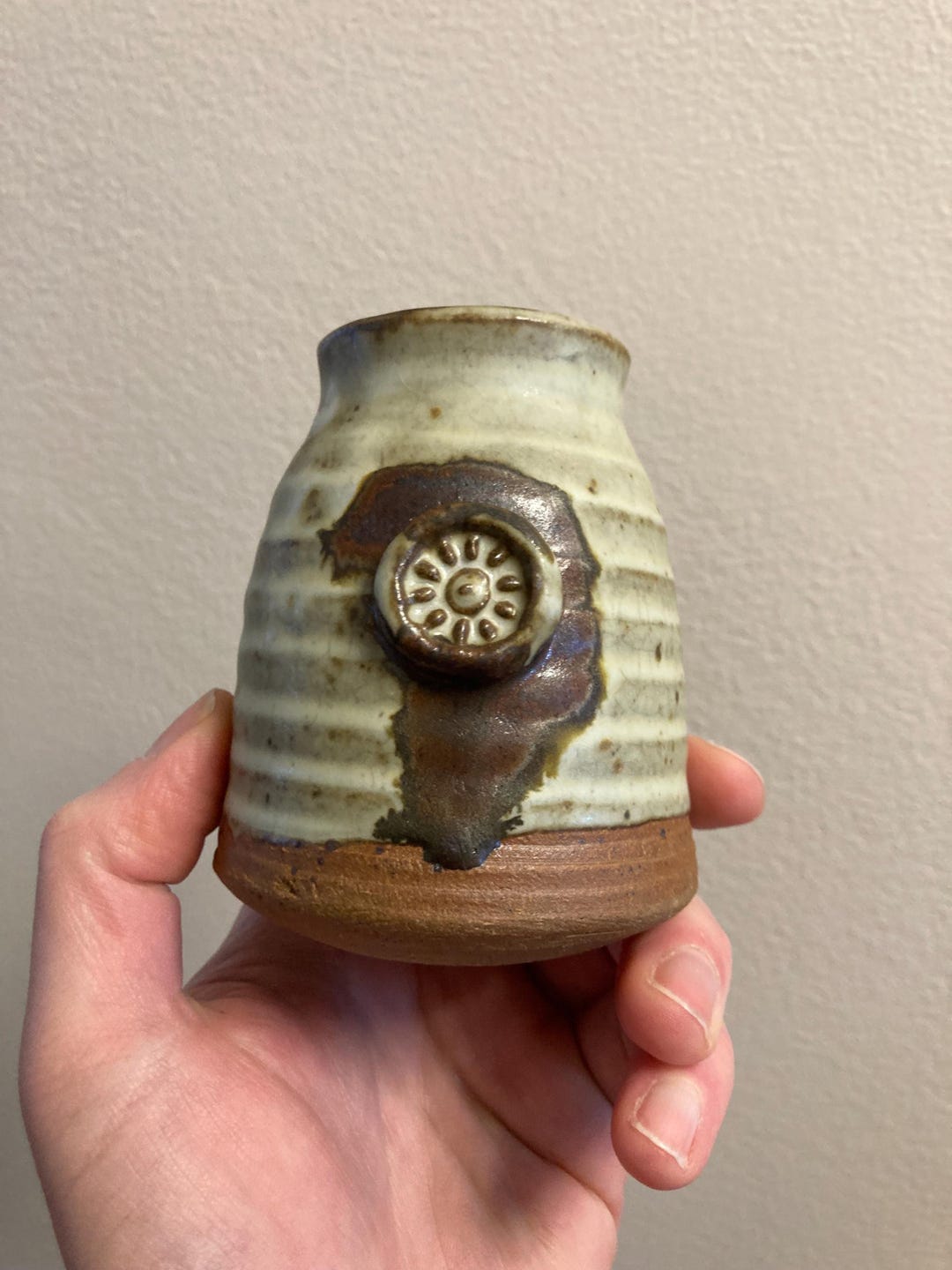 Small Stoneware Studio Pottery Vase by Rosalie Namer Quebec Canada - Etsy