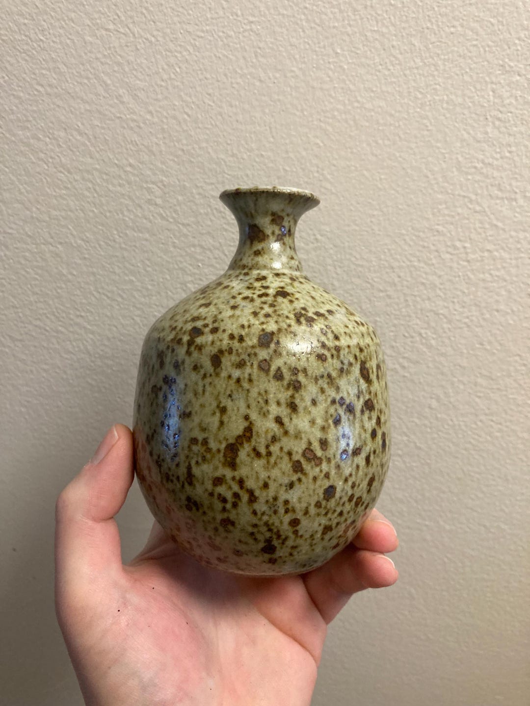 Stoneware Studio Pottery Vase by Hansen Ross Saskatchewan Canada 1970s ...