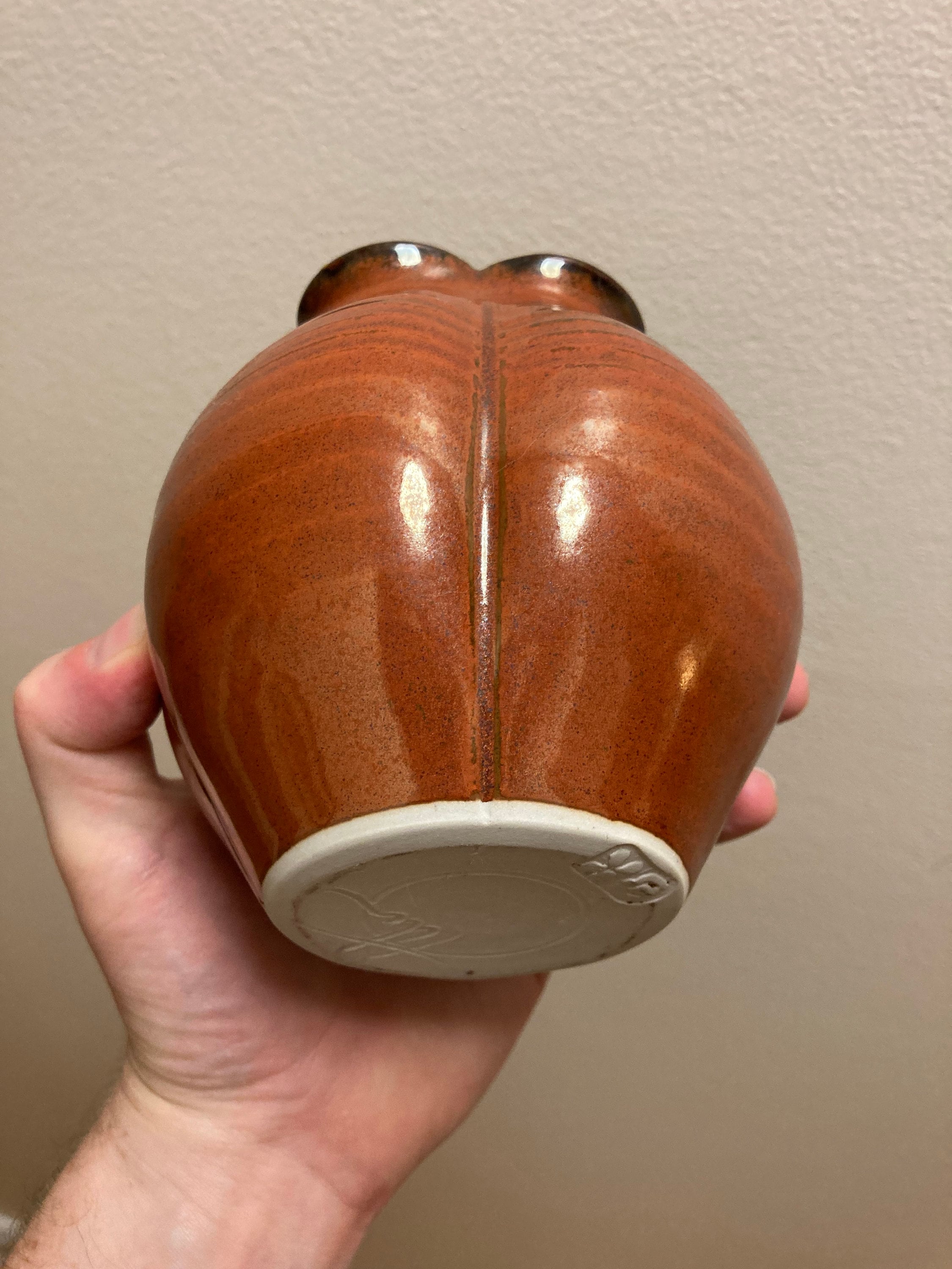 Studio Pottery Vase by Robert Tetu Canada - Etsy