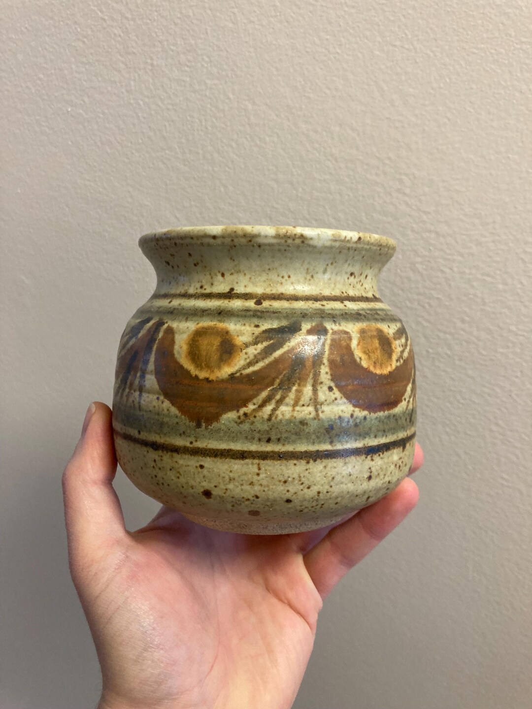 Vintage Stoneware Studio Pottery Planter by Jack Herman Canada - Etsy