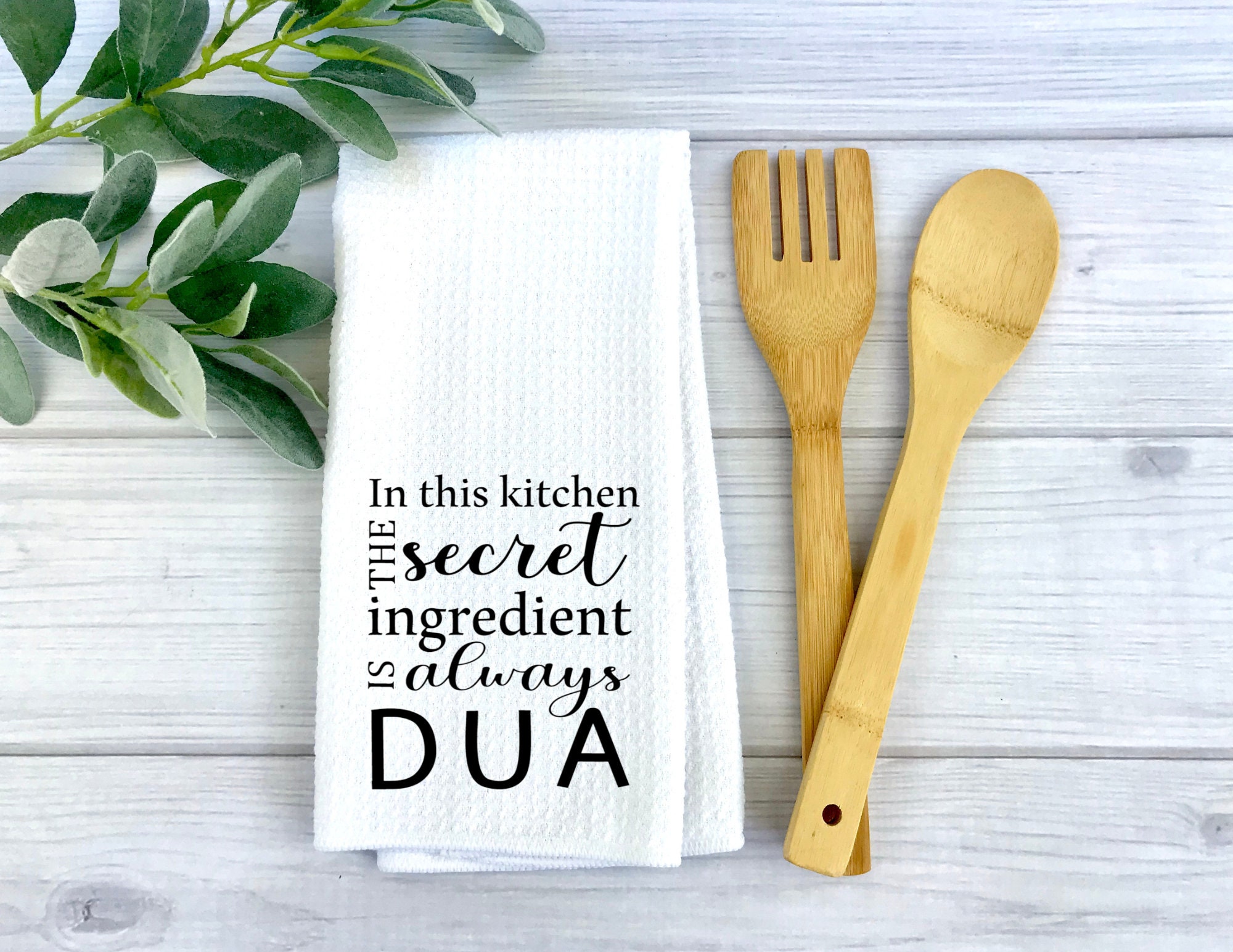 Dua Kitchen Towel, Custom Waffle Weave Dish Towel, Kitchen Towel ...