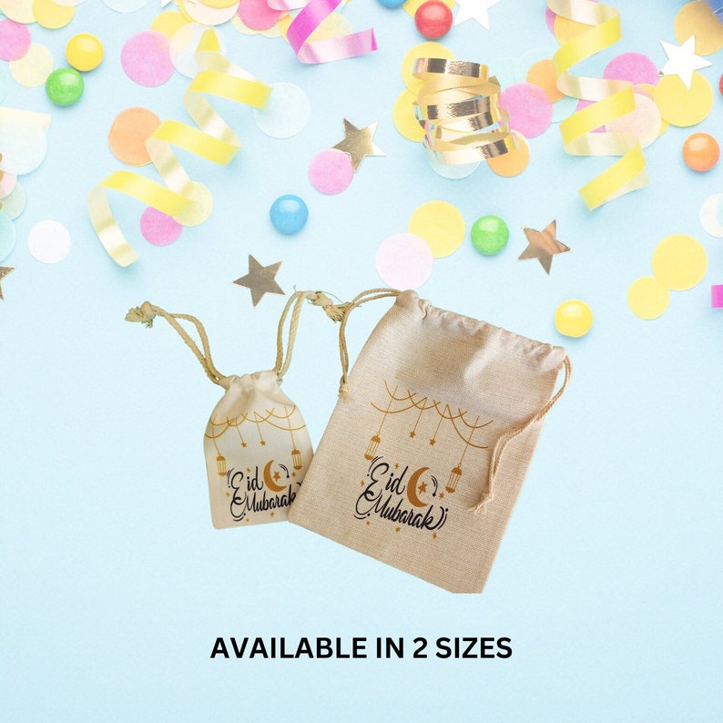 Bags for Eid ,personalized Drawstring Bag, EID, Eid Goodie Bags, Eid ...