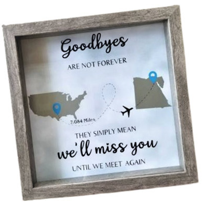 Farewell Personalized 9X9 Flower Shadow Boxes, Shadow Box, Custom ...