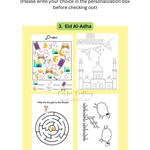 Ramadan Coloring Boxes, Ramadan Custom Activity Boxes, Gift Box, Eid ...