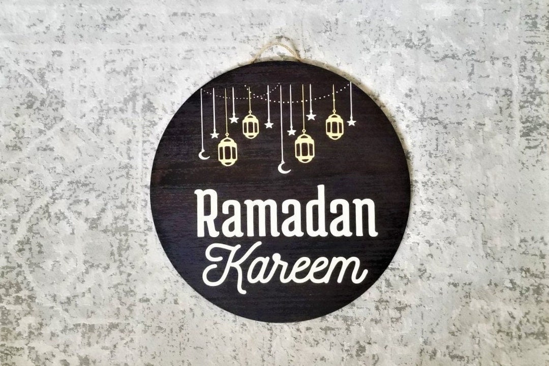 Ramadan Door Hanger, Ramadan Wood Wall Décor, Ramadan Décor, Ramadan ...