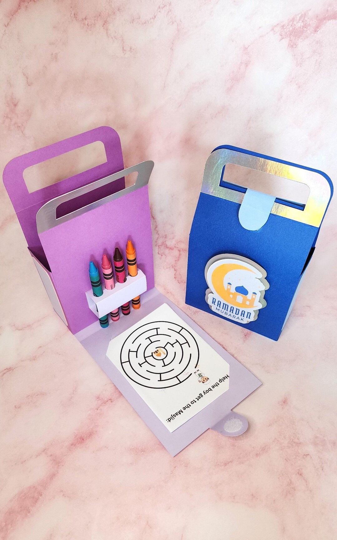 Ramadan Coloring Boxes Ramadan Custom Activity Boxes Gift - Etsy