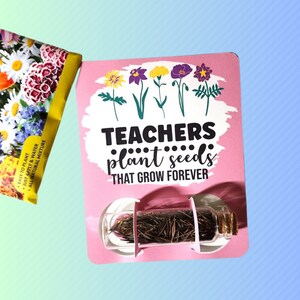 Teacher's Gift, Seed Holder, Gifts for Teachers, Teacher Flower Seed ...