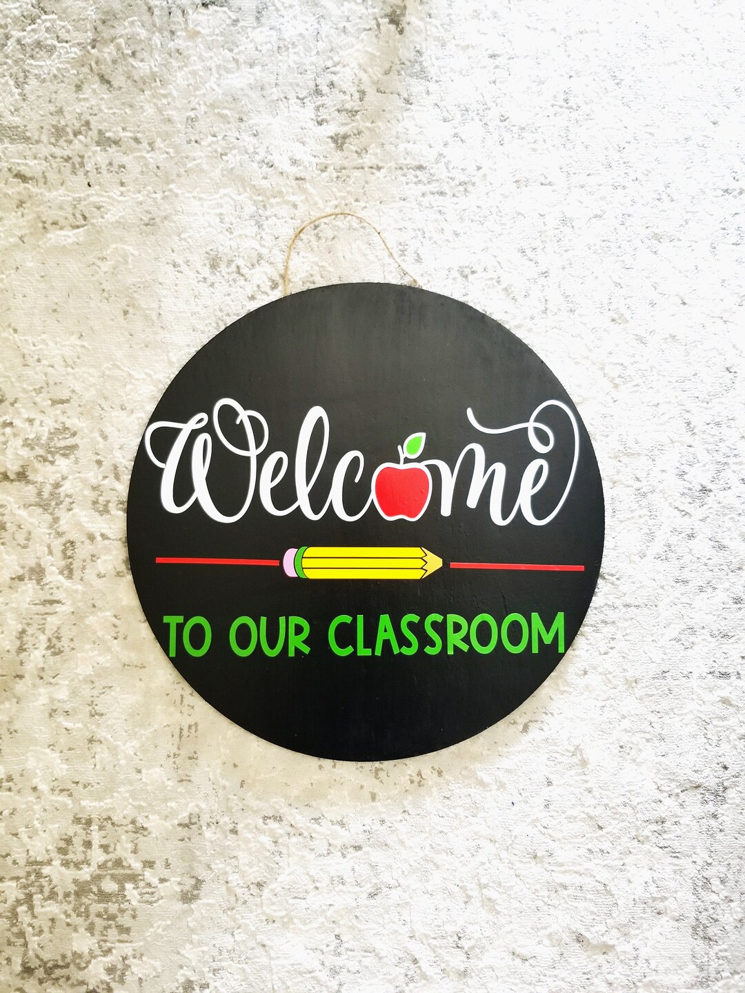 Classroom Door Sign, CLASSROOM, Classroom Door Hanger, Classroom Door ...