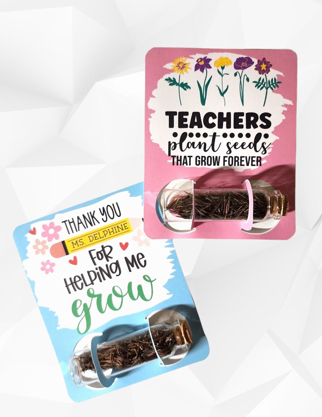 Teacher's Gift, Seed Holder, Gifts for Teachers, Teacher Flower Seed ...