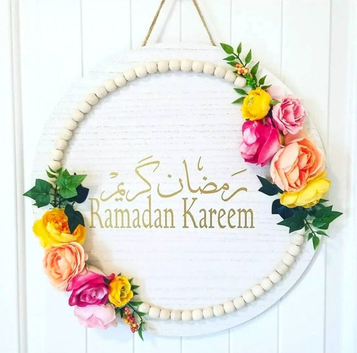 Ramadan Mubarak Door Sign, Ramadan Décor, Ramadan Wreath, Ramadan ...