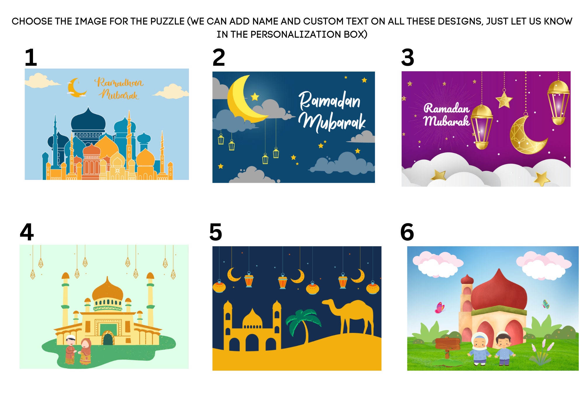 Ramadan Puzzle, Eid Gift, Masjid Puzzle, Ramadan Gift, Custom Photo ...