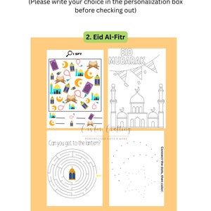 Ramadan Coloring Boxes, Ramadan Custom Activity Boxes, Gift Box, Eid ...