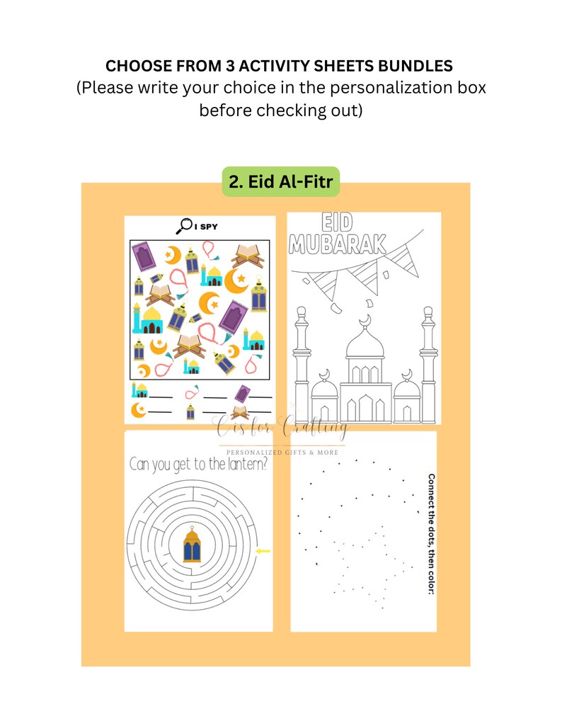 Ramadan Coloring Boxes Ramadan Custom Activity Boxes Gift - Etsy