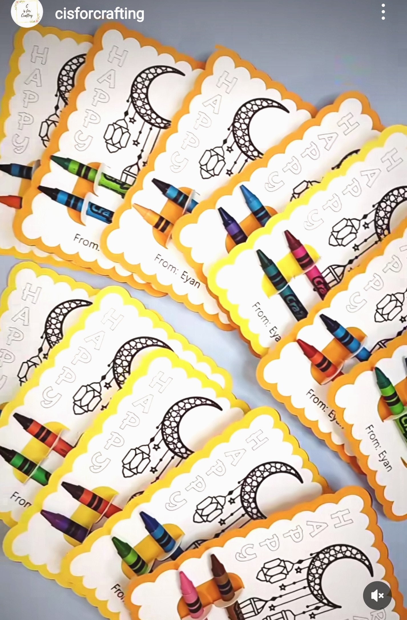 Ramadan Coloring Card Set With Crayons, Gifts for Kids/classmates ...