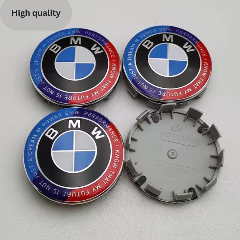 BMW Joint Edition Alloy Wheel Center Caps Set of 4 | 68mm Hub Caps for ...