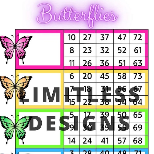 Rainbow Bingo Blocks mixed Only - Etsy Canada