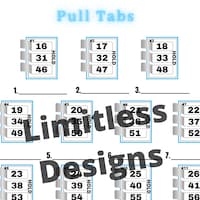 Digital File - Pull Tabs Bingo Board - Etsy