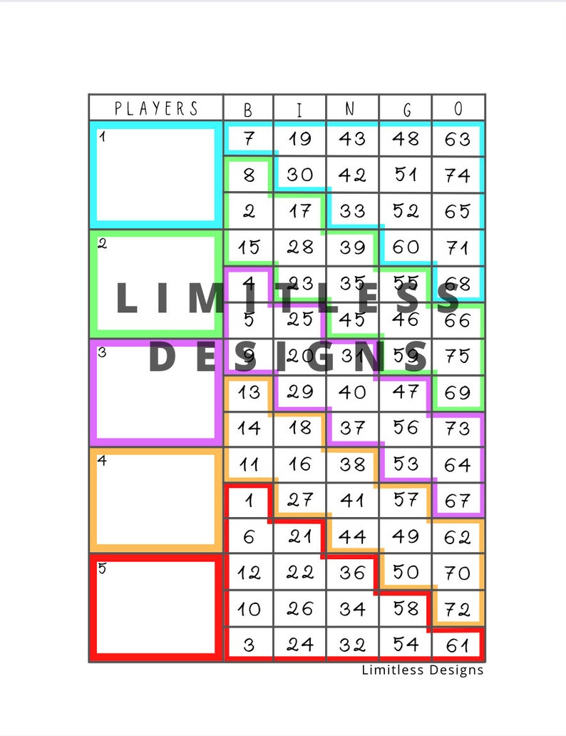 Tetris Bingo Blocks (2 Mixed & Straight) - Etsy