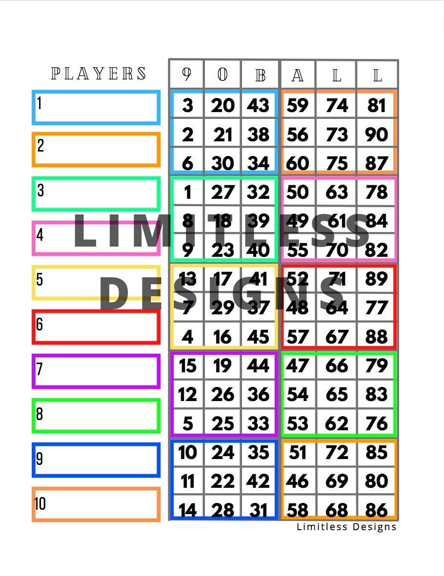 Bingo Blocks Mixed Only - Etsy