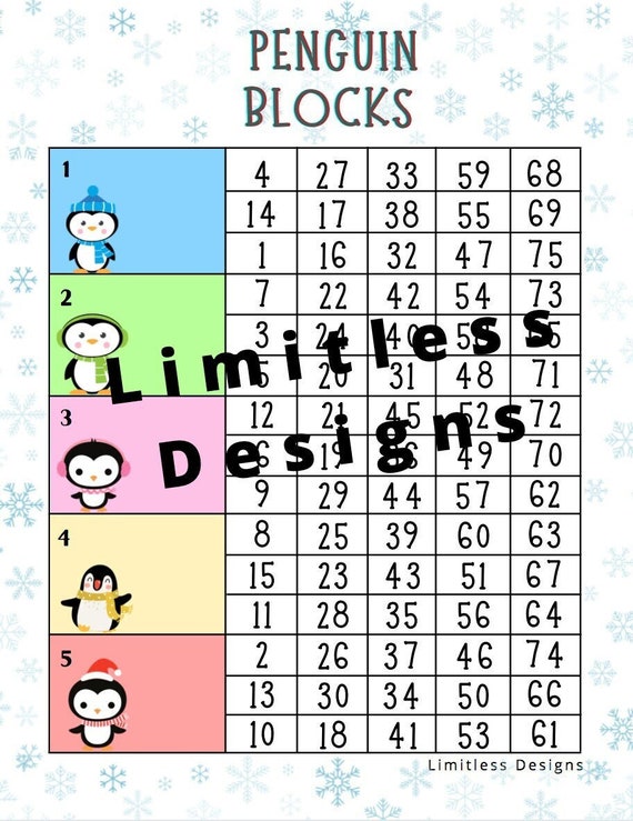 Penguin Blocks - Etsy