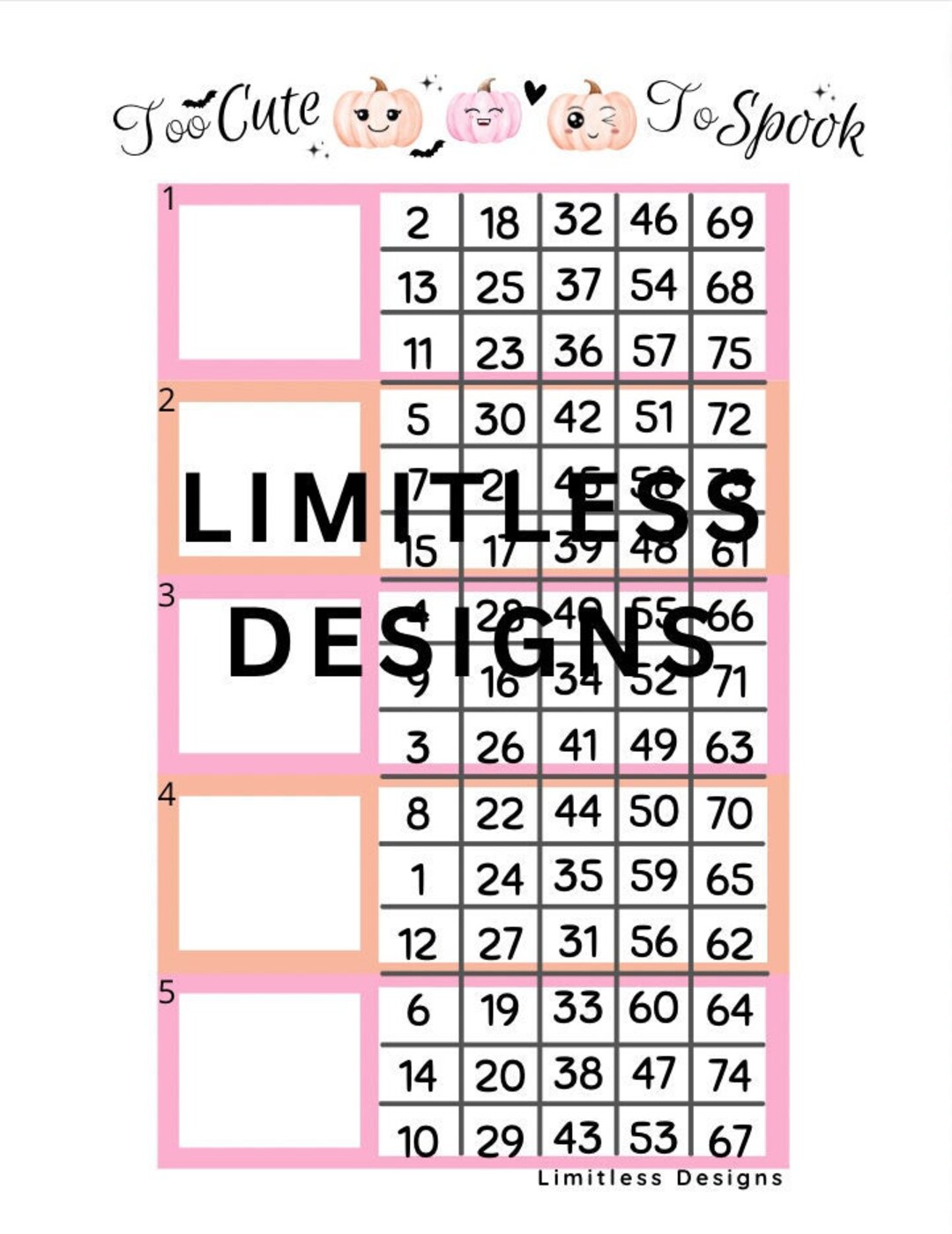 Too Cute Bingo Blocks - Etsy