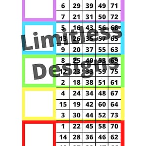 4 Mixed Bingo Blocks - Etsy
