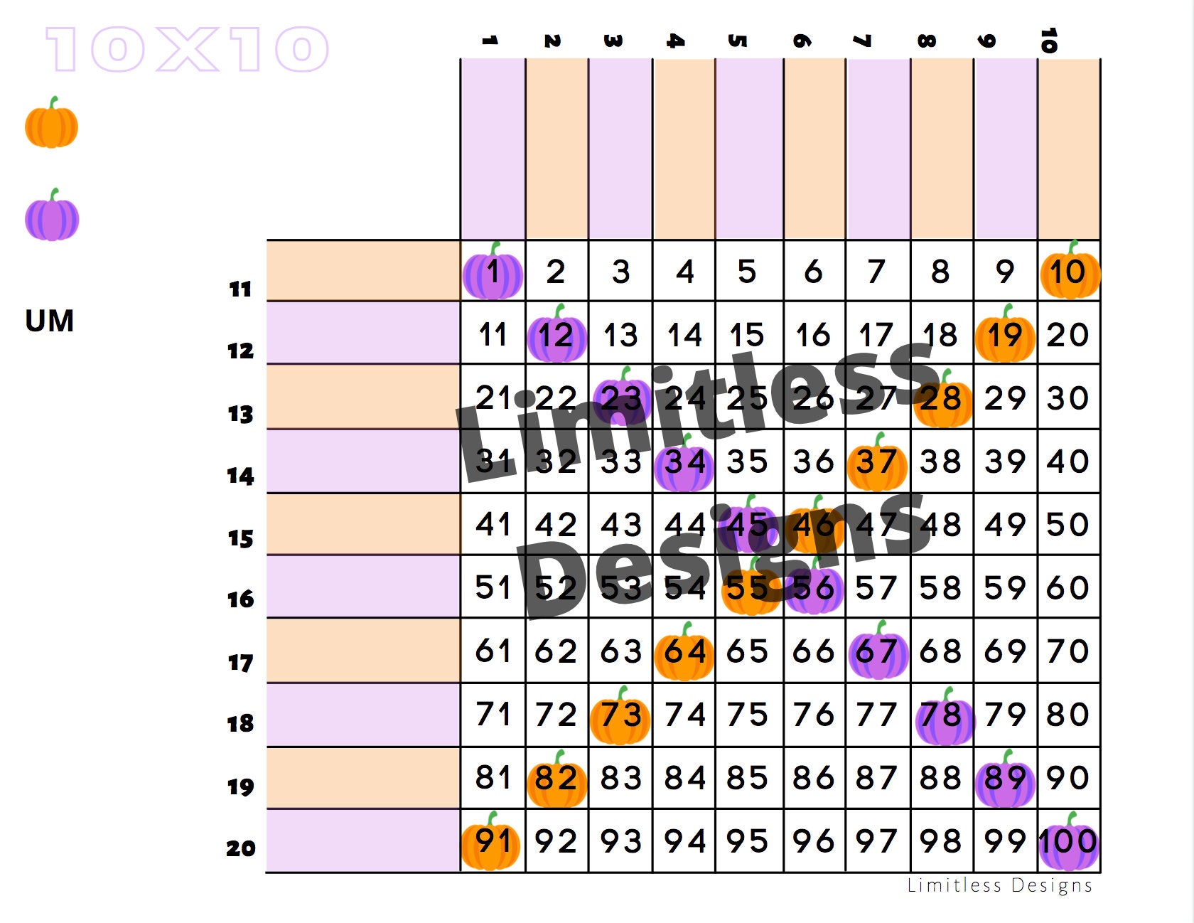 10x10 Halloween Bingo Grid - Etsy