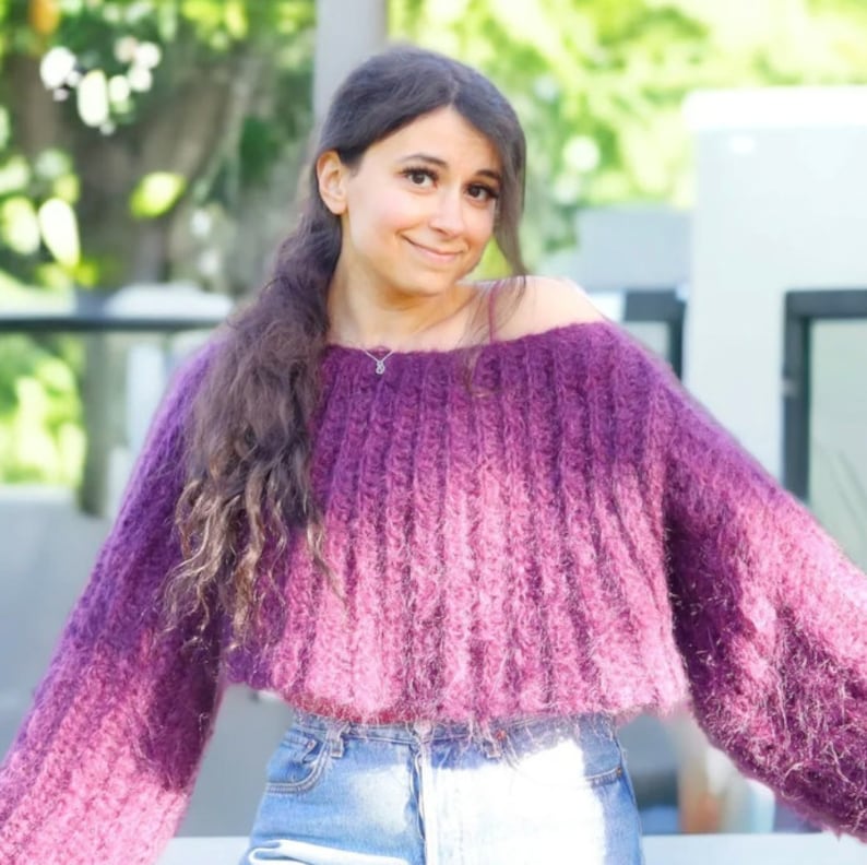 Crochet Pattern Bundle: Mohair Cloud Sweater - Beginner-friendly ...