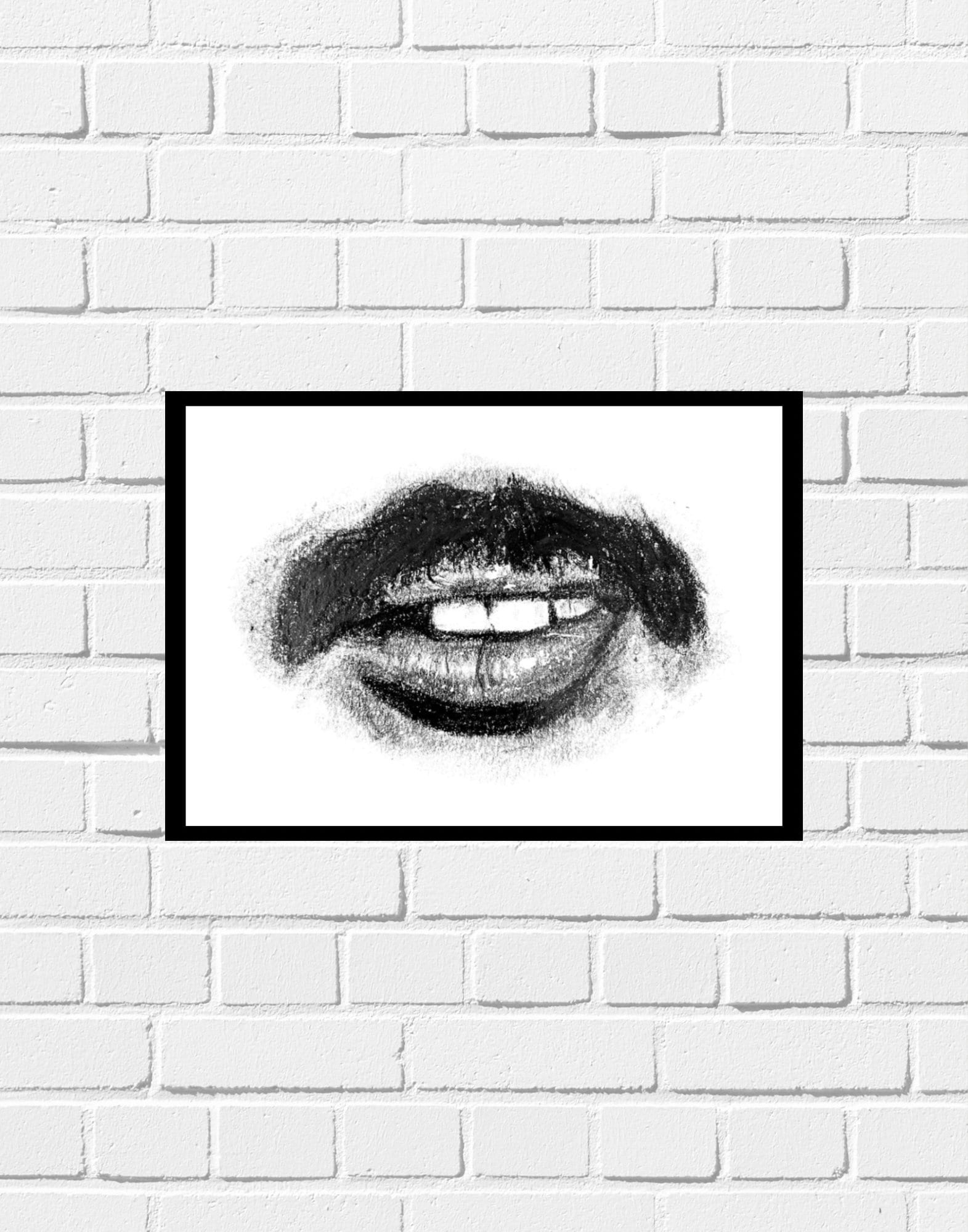 Freddie Mercury's Lips Print - Etsy