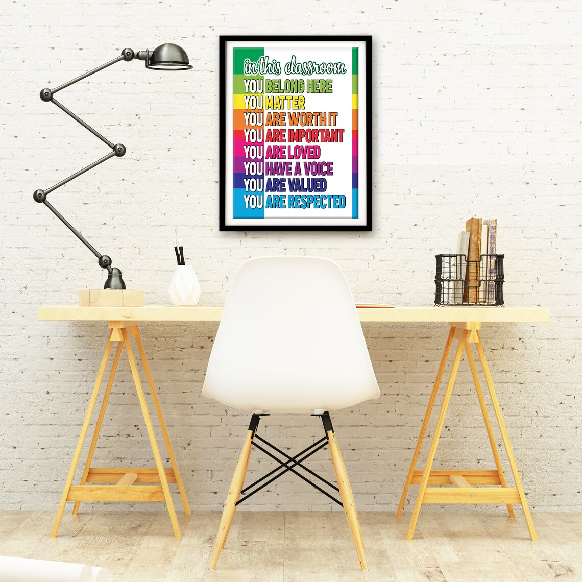 Diversity Inclusion Rainbow Classroom Print - Etsy