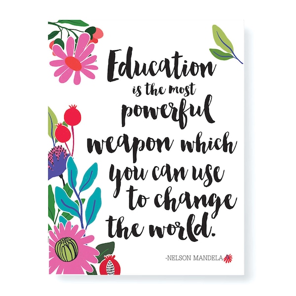 Nelson Mandela Quote - Etsy