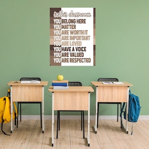 Diversity Inclusion Rainbow Classroom Print - Etsy