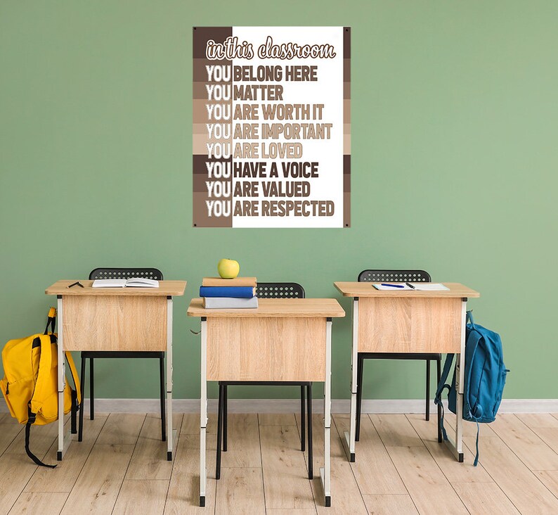 Diversity Inclusion Rainbow Classroom Print - Etsy