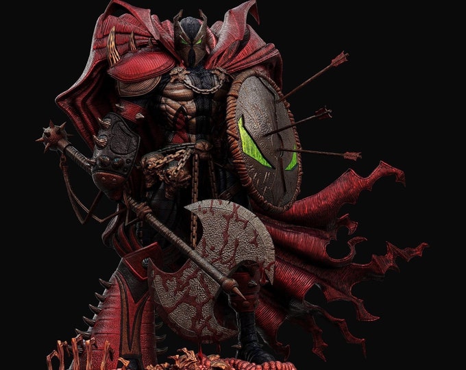 Medieval Spawn 3D Printed Figure, Fan Art Statue - Etsy
