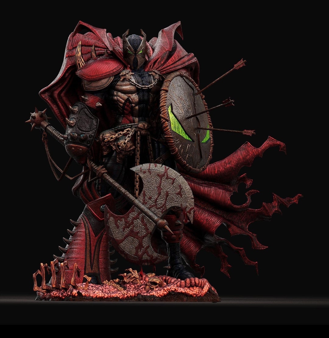 Medieval Spawn - 3D Printed Figure, Fan Art Statue - Etsy