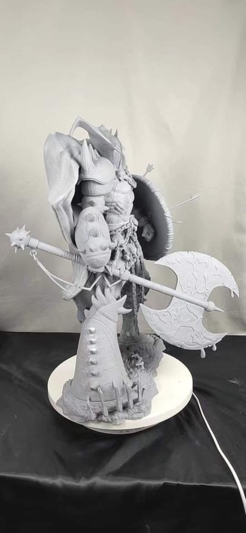 Medieval Spawn - 3D Printed Figure, Fan Art Statue - Etsy UK