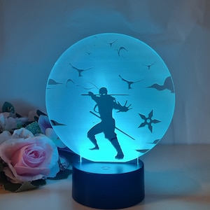 Ninja Anime Lamp, Table Decor, Night Light, Sleep Light - Etsy
