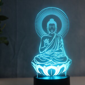 LED Buddha Lamp A Spiritual Decoration and Relaxation Deco - Etsy
