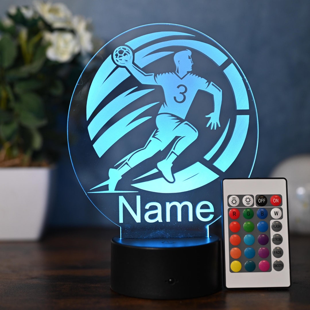 Personalized Handball Player Lamp, Gift for Handball Player, Handball ...