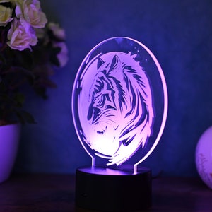 LED Tiger Table Lamp - the Ideal Decorative Accessory and Night Light ...