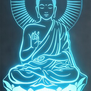 LED Buddha Lamp A Spiritual Decoration and Relaxation Deco - Etsy