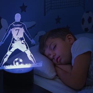 Personalized Soccer Lamp Gift Idea for Soccer Players Kids and Adults ...
