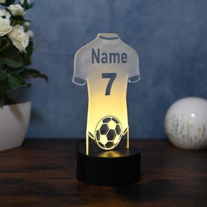 Personalized Soccer Lamp Gift Idea for Soccer Players Kids and Adults ...